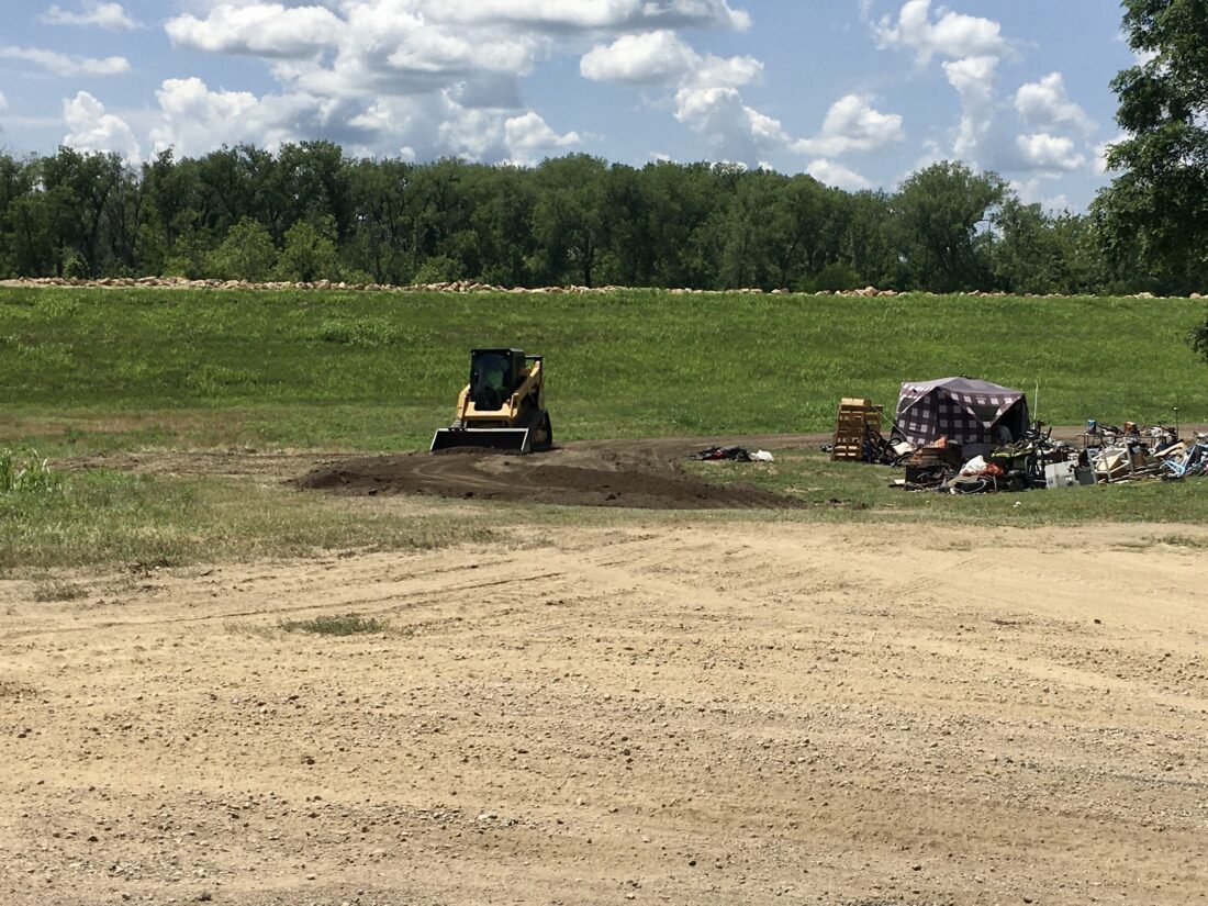 City of Lawrence building new temporary road to homeless camp in North ...